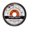 RIDGID 5 in. Turbo Mesh Rim Diamond Blade HD-CM50P - The Home Depot