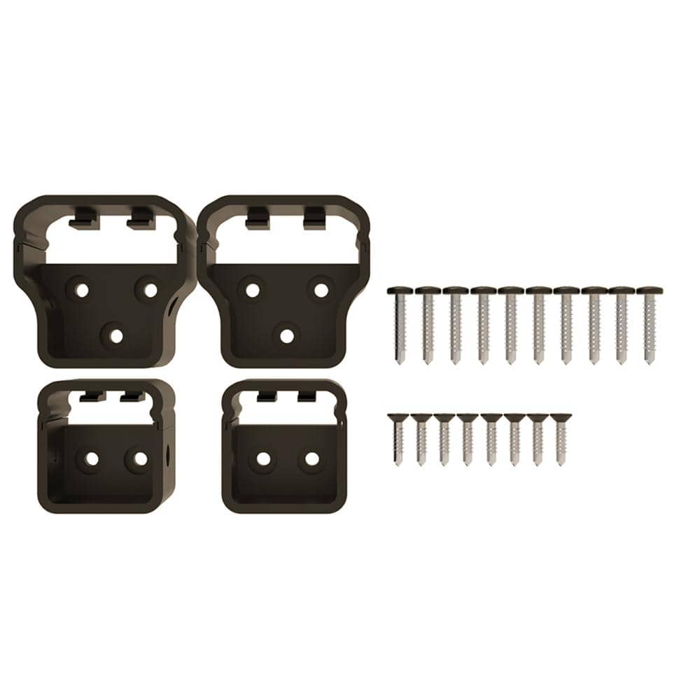 NewTechWood Allure Aluminum Preassembled Rail Bracket in Bronze AL ...