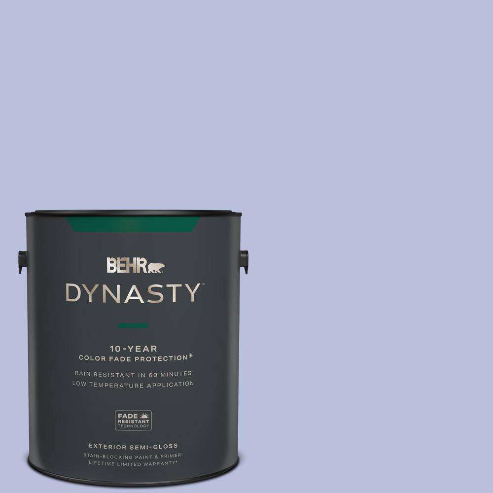 BEHR DYNASTY 1 gal. #620A-3 Rhapsody Lilac Semi-Gloss Enamel Exterior ...