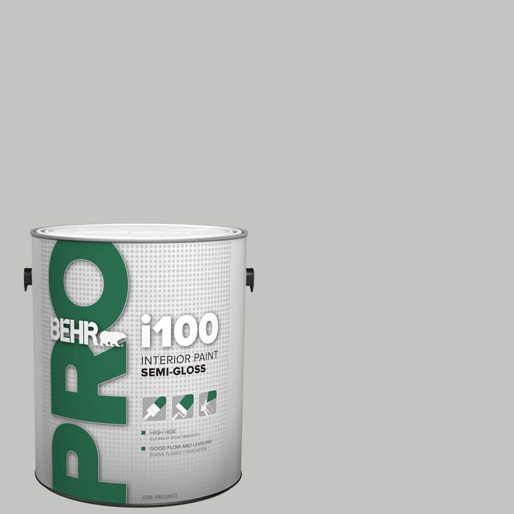 BEHR PRO 1 gal. #PPU25-14 Engagement Silver Semi-Gloss Interior Paint ...