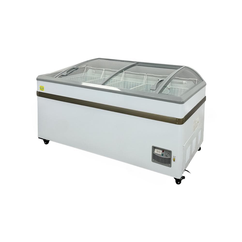 Elite Kitchen Supply 65 in. 13.35 cu. ft. Manual Defrost Supermarket ...