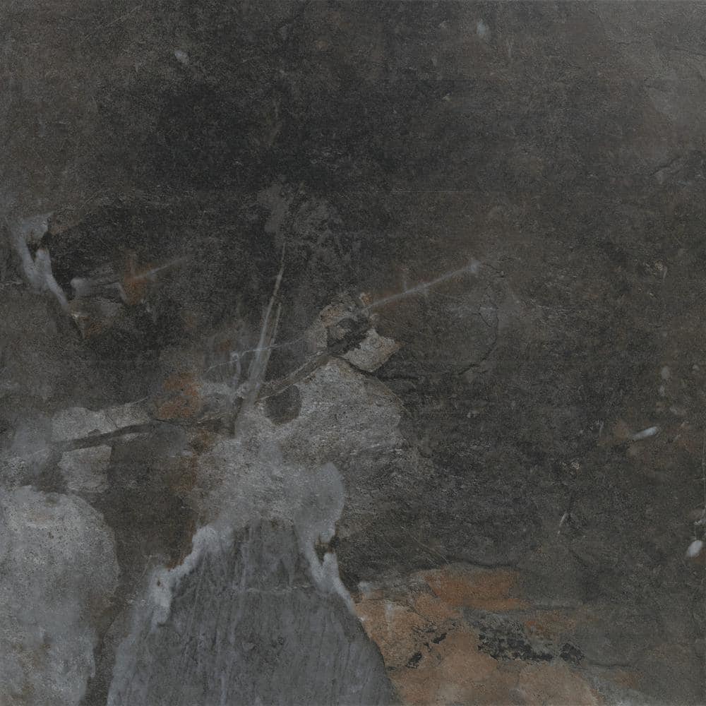 Daltile Highland Shore Graphite 24 in. x 24 in. Glazed Porcelain Floor ...