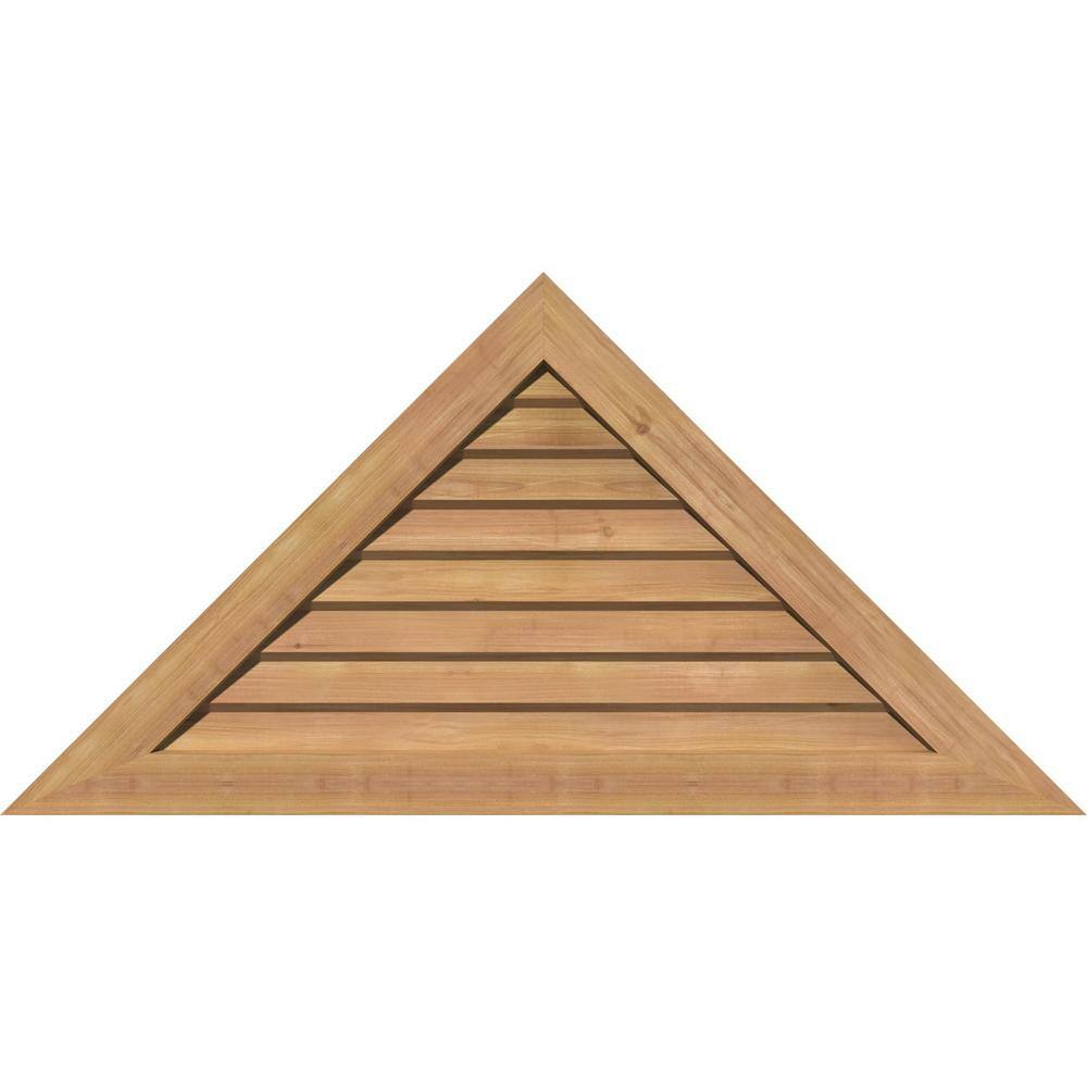 Ekena Millwork 56.875" x 26" Triangle Unfinished Smooth Western Red ...