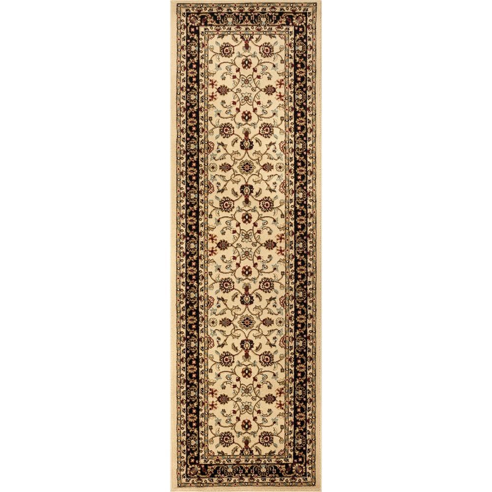 TrafficMaster Marash Ivory 2 ft. x 7 ft. Runner Rug 99322 - The Home Depot