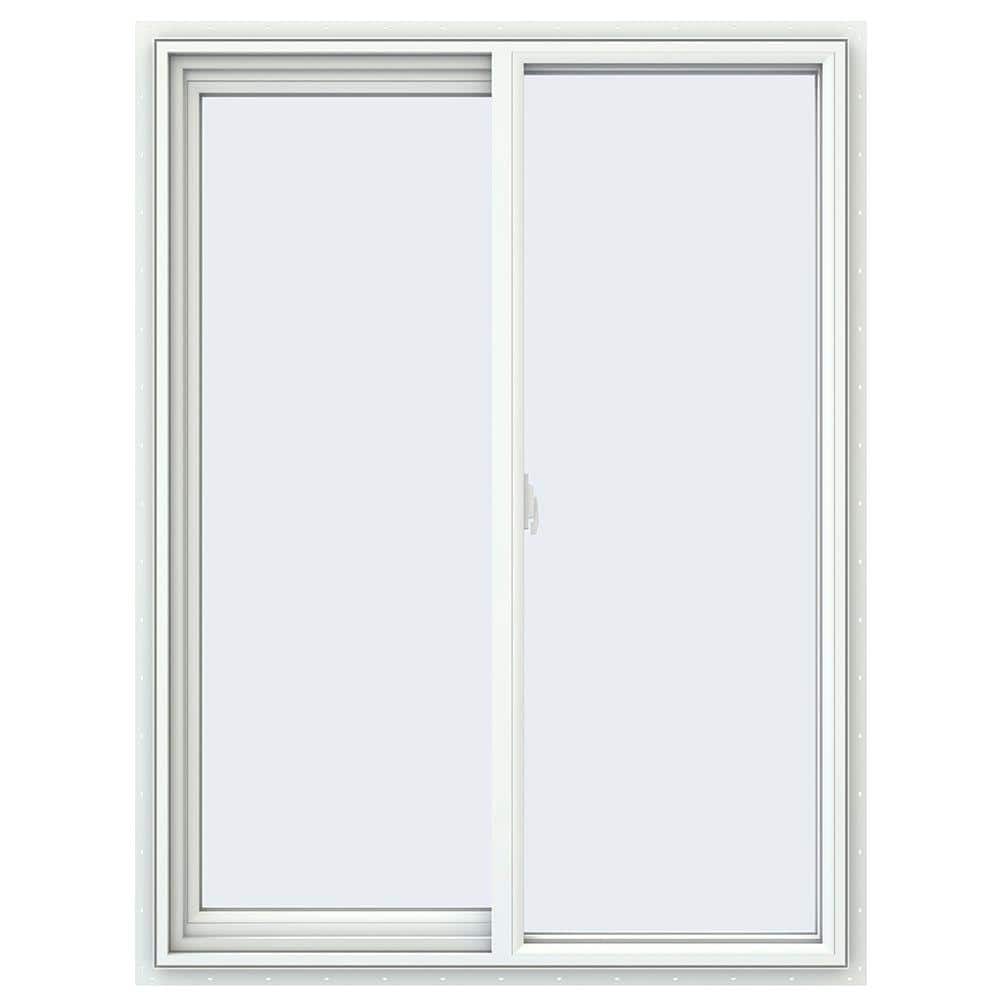 JELD-WEN 35.5 in. x 47.5 in. V-2500 Series White Vinyl Left-Handed ...