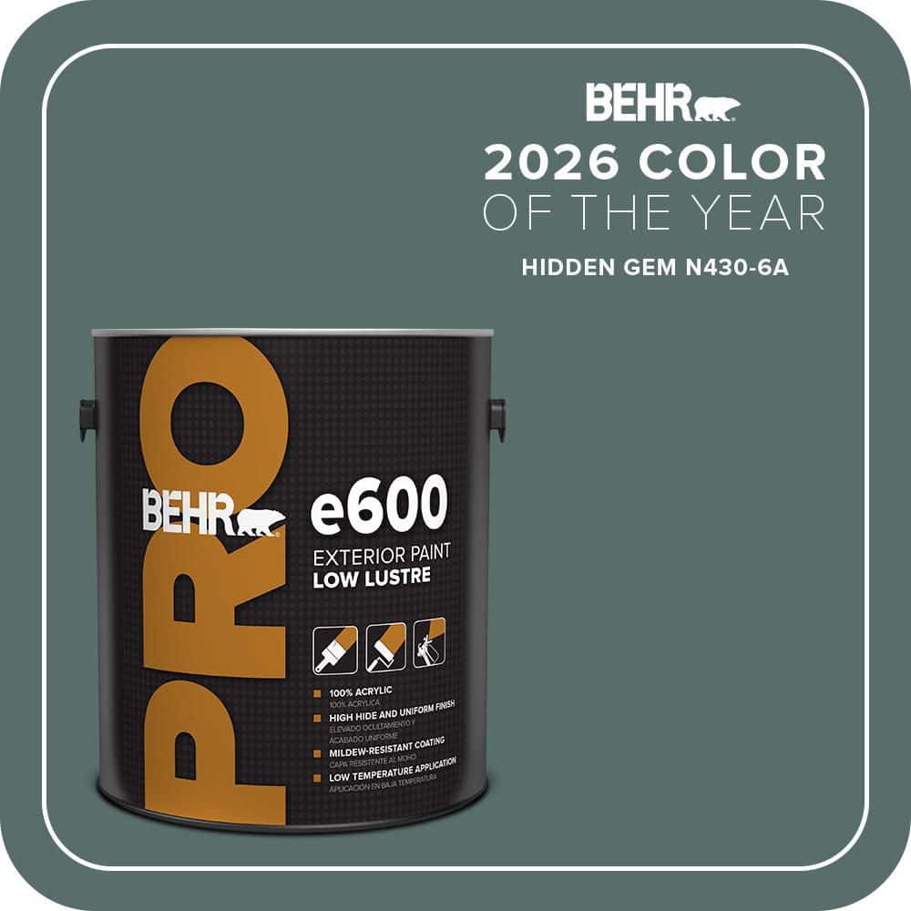 BEHR PRO 1 gal. #N430-6A Hidden Gem Low Luster Exterior Paint PR62301 ...