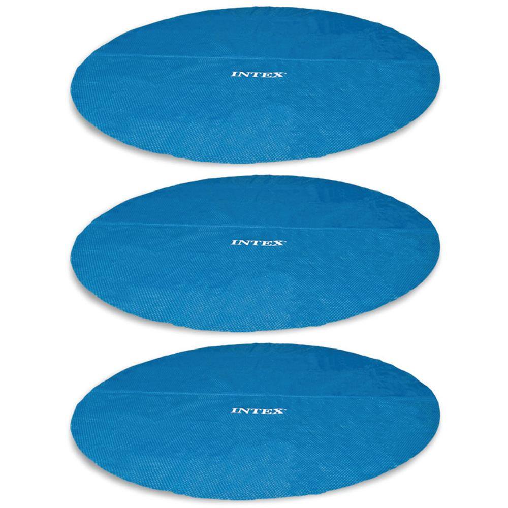 Intex 12 ft. Easy Set and Metal Frame Swimming Pool Solar Cover Tarp ...