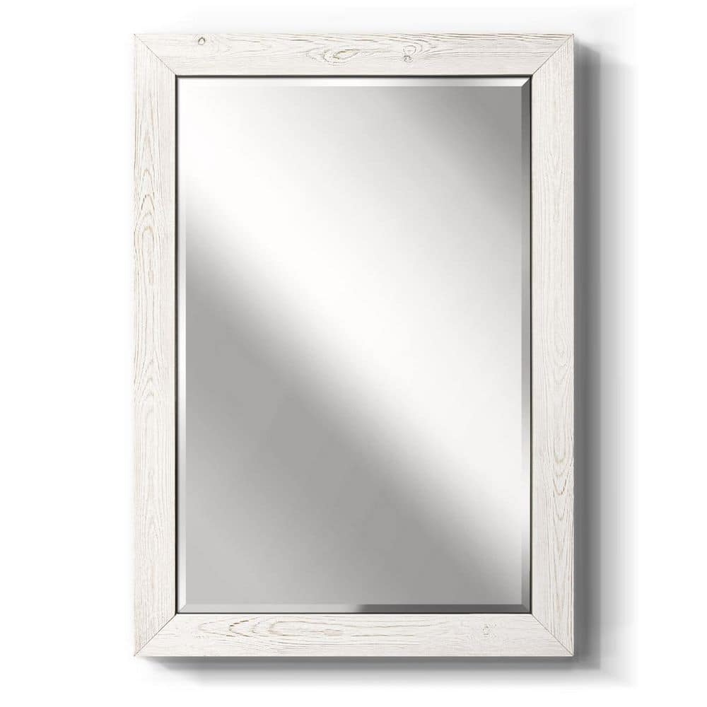 Wexford Home 29 in. W x 41 in. H Framed Rectangle Beveled Edge Wood ...