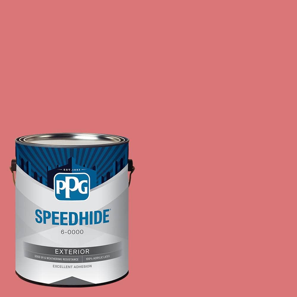 Reviews for SPEEDHIDE 1 gal. PPG1187-5 Red Cedar Flat Exterior Paint ...