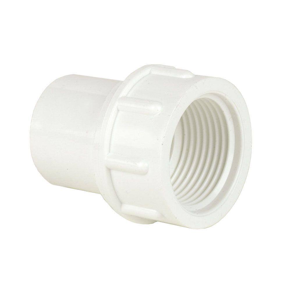 DURA 4 in. Schedule 40 PVC Female Fitting Adapter SPGxFPT 478-040 - The ...