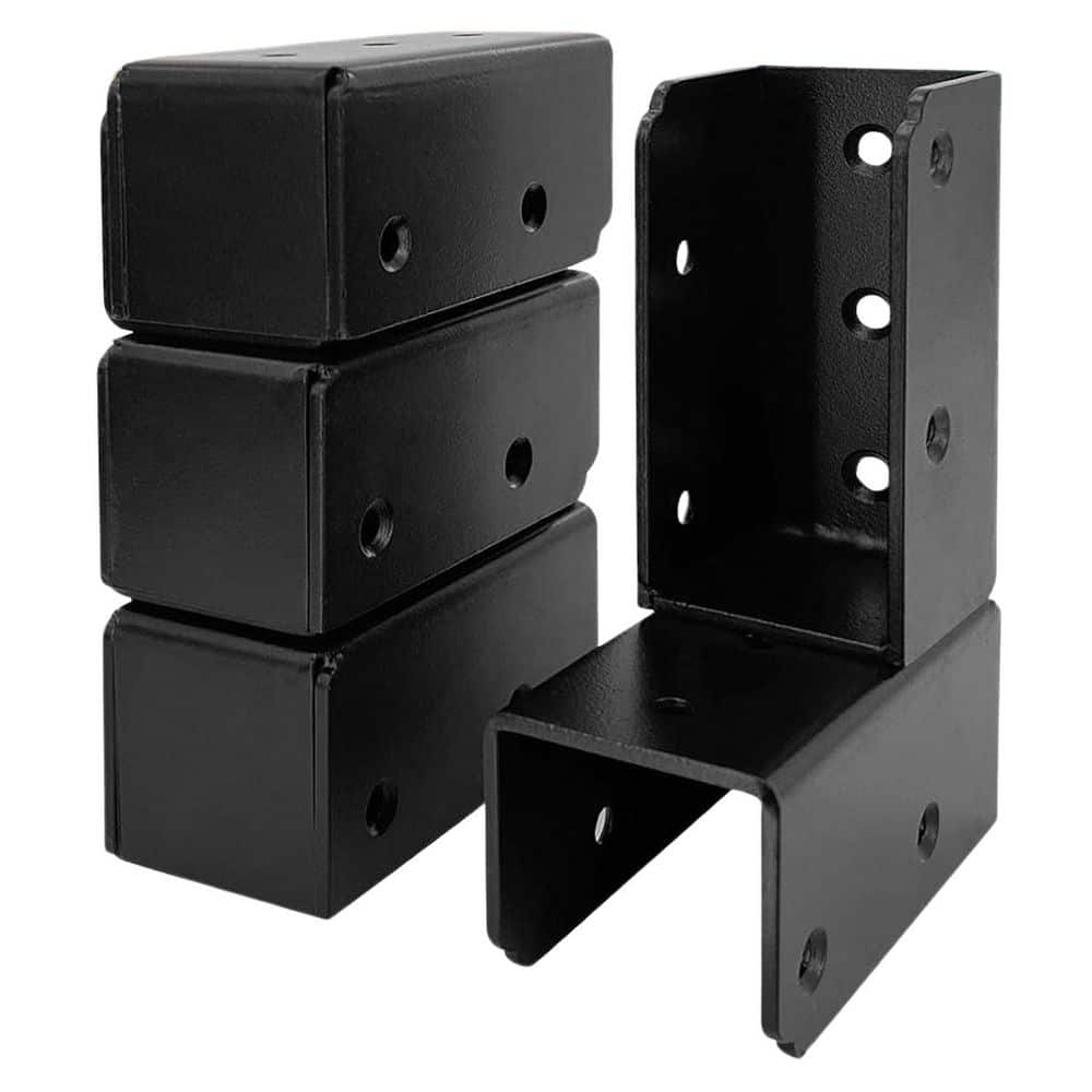 Afoxsos 24-Pack Cold-Rolled Steel U-Shaped Deck Railing Bracket ...