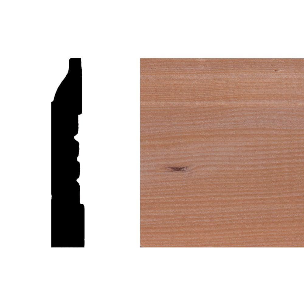 Builder's Choice LWM625 7/16 in. x 2-1/4 in. Hemlock Wood Base Moulding ...