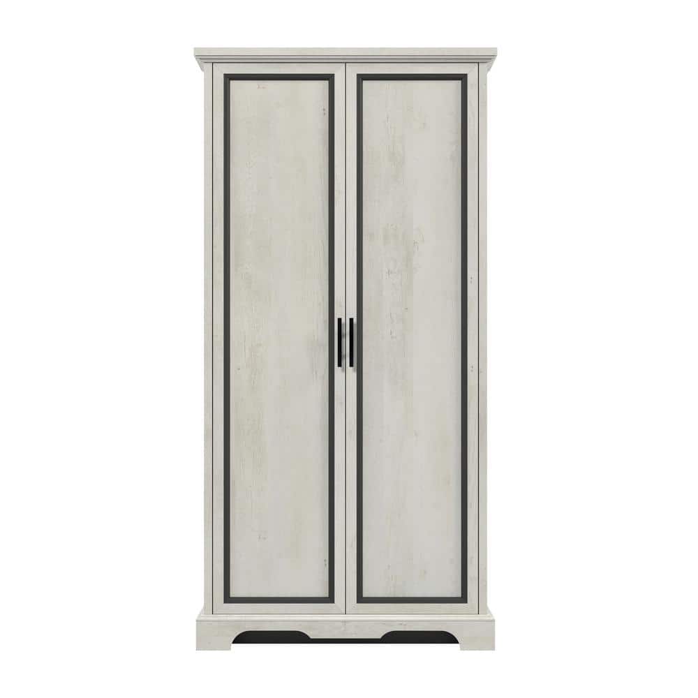 SAUDER Carolina Grove Winter Oak Accent Storage Cabinet with Adjustable ...