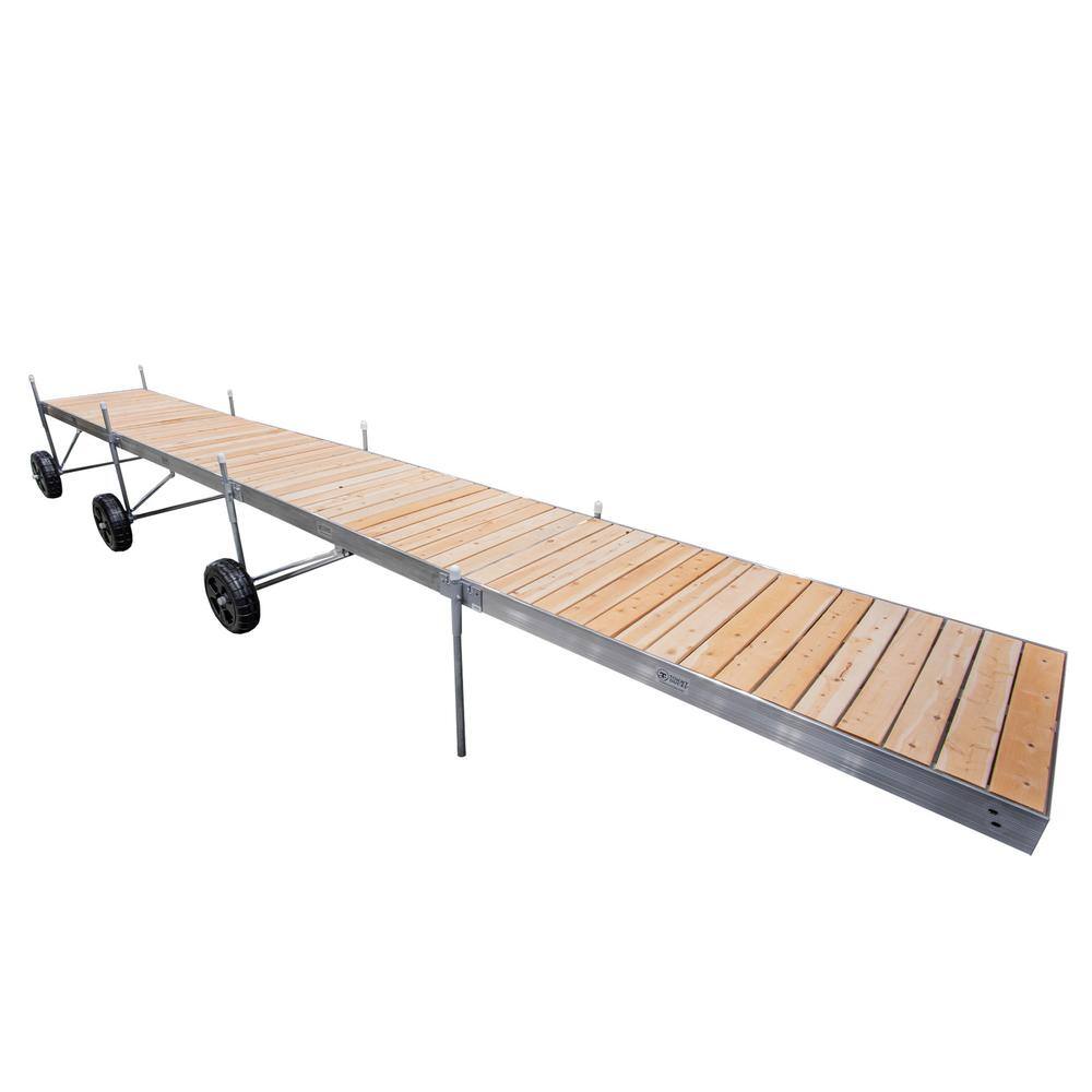 Tommy Docks 32 ft. Roll-In-Dock Straight System with Aluminum Frame and ...