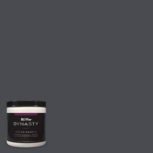 BEHR PREMIUM PLUS 8 oz. #N500-7 Night Club Flat Interior/Exterior Paint ...
