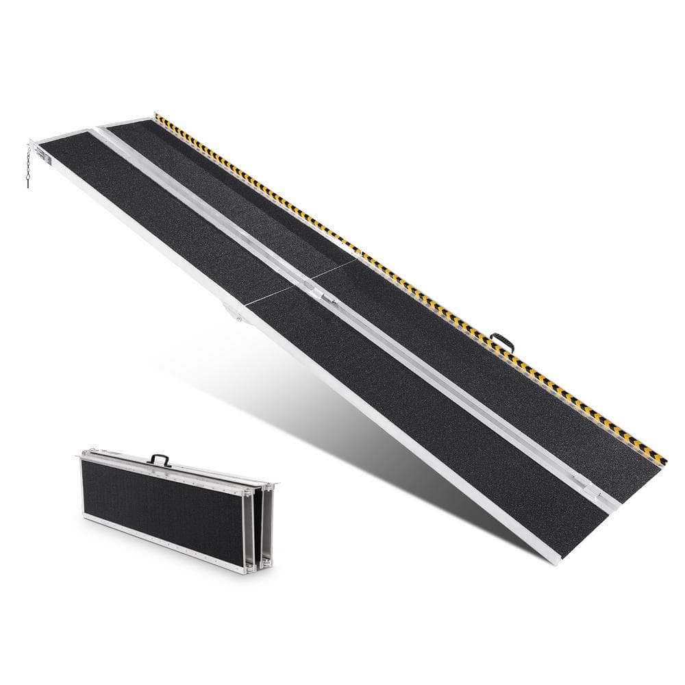 VEVOR Portable Wheelchair Ramp 120 in. x 29 in. x 3 in. Non-Slip ...