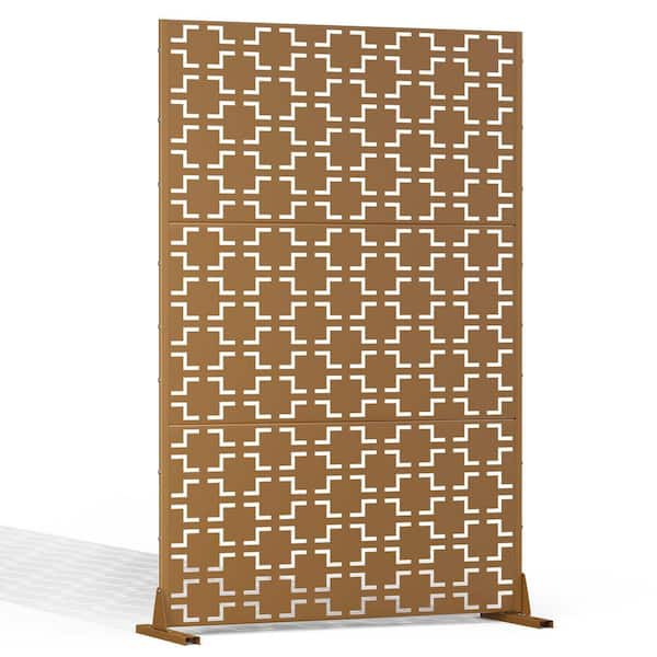 Have a question about TUYOHW 47 in. W x 72 in. H Brown Balcony Metal ...