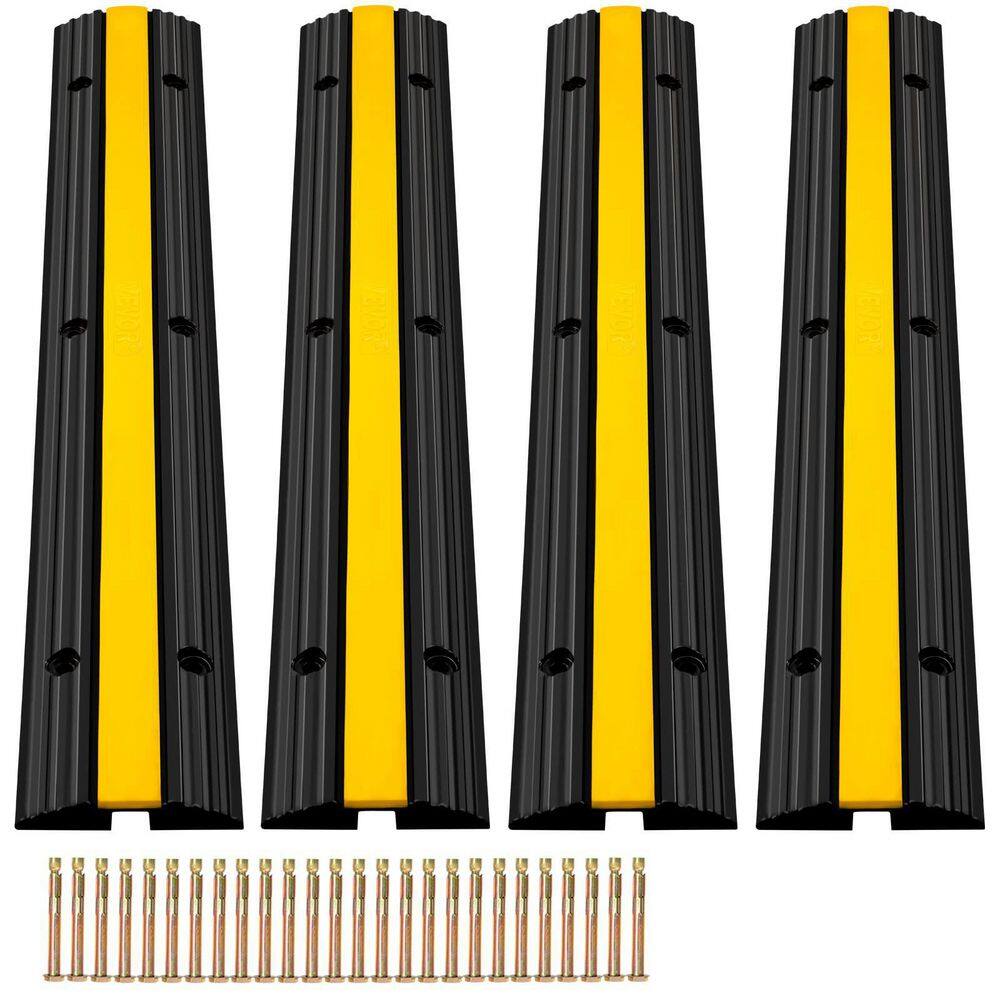 VEVOR Cable Protector Speed Ramp 1-Channel Speed Bump Hump 18000 lbs ...