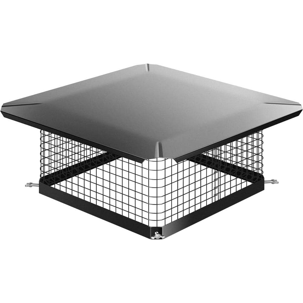 VIVOHOME 13 in. x 13 in. Square Galvanized Steel Chimney Cap with ...
