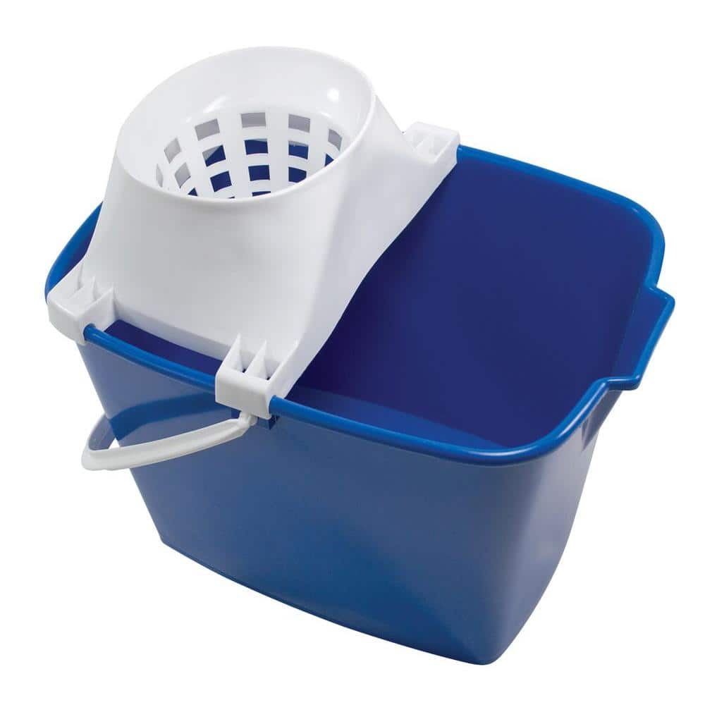 Ti-Dee American 15 Qt. Rectangular Mop Bucket with Mop Twister 6572 ...