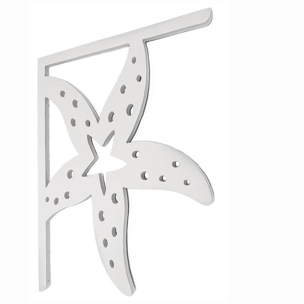 Nature Brackets Decorative 16 in. Paintable PVC Starfish Mailbox or ...