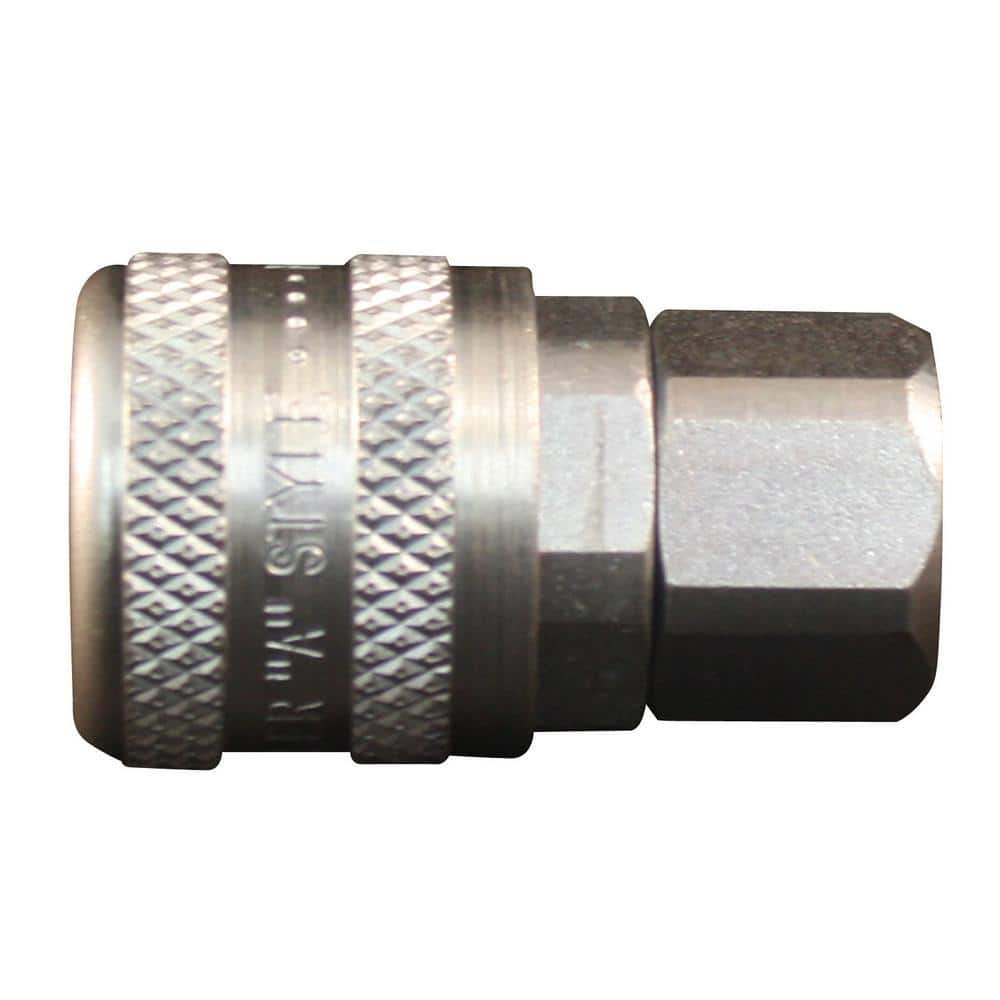 Milton 1/4 in FNPT A Style Coupler S-775 - The Home Depot