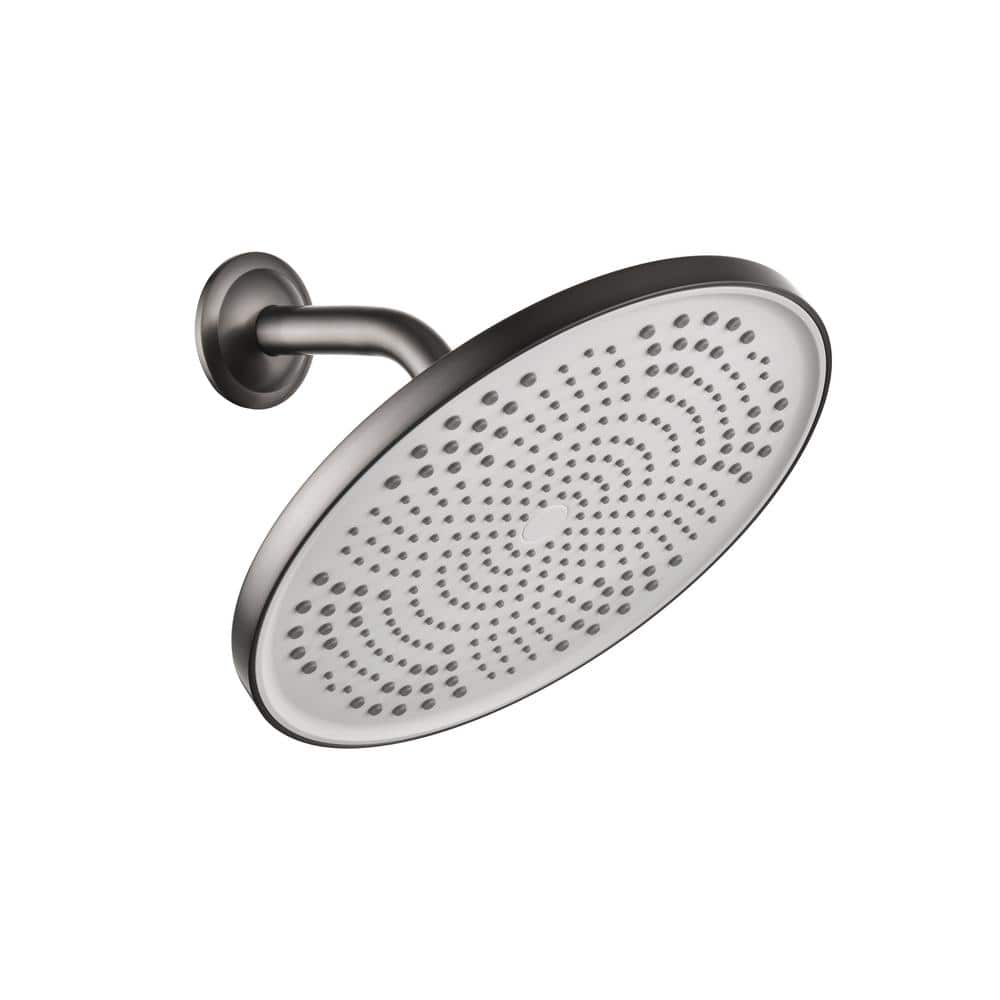 Flynama 1-Spray Patterns 1.8 GPM 10 in. Wall Mount Rain Fixed Shower ...