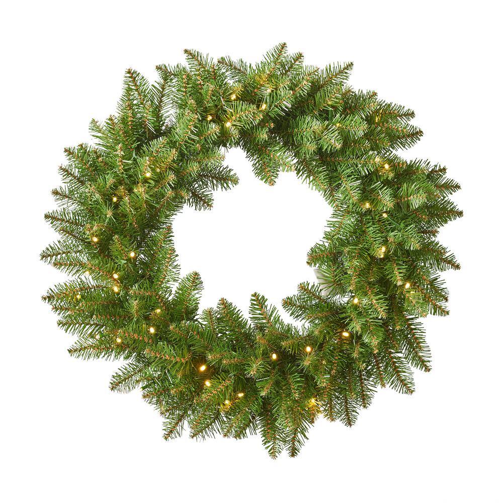 Noble House 24 in. Battery Operated Pre-Lit LED Artificial Christmas ...