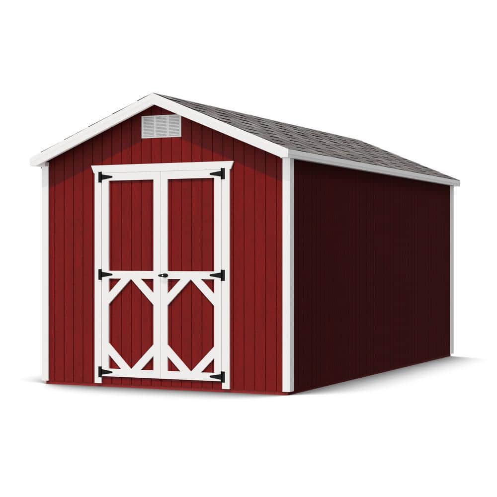 Little Cottage Co. Classic Gable 8 ft. x 16 ft. Outdoor Wood Storage ...