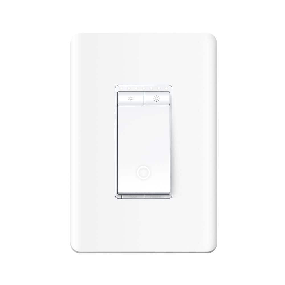 Smart Wi-Fi Light Dimmer Switch with Matter, White, 2-year limited ...