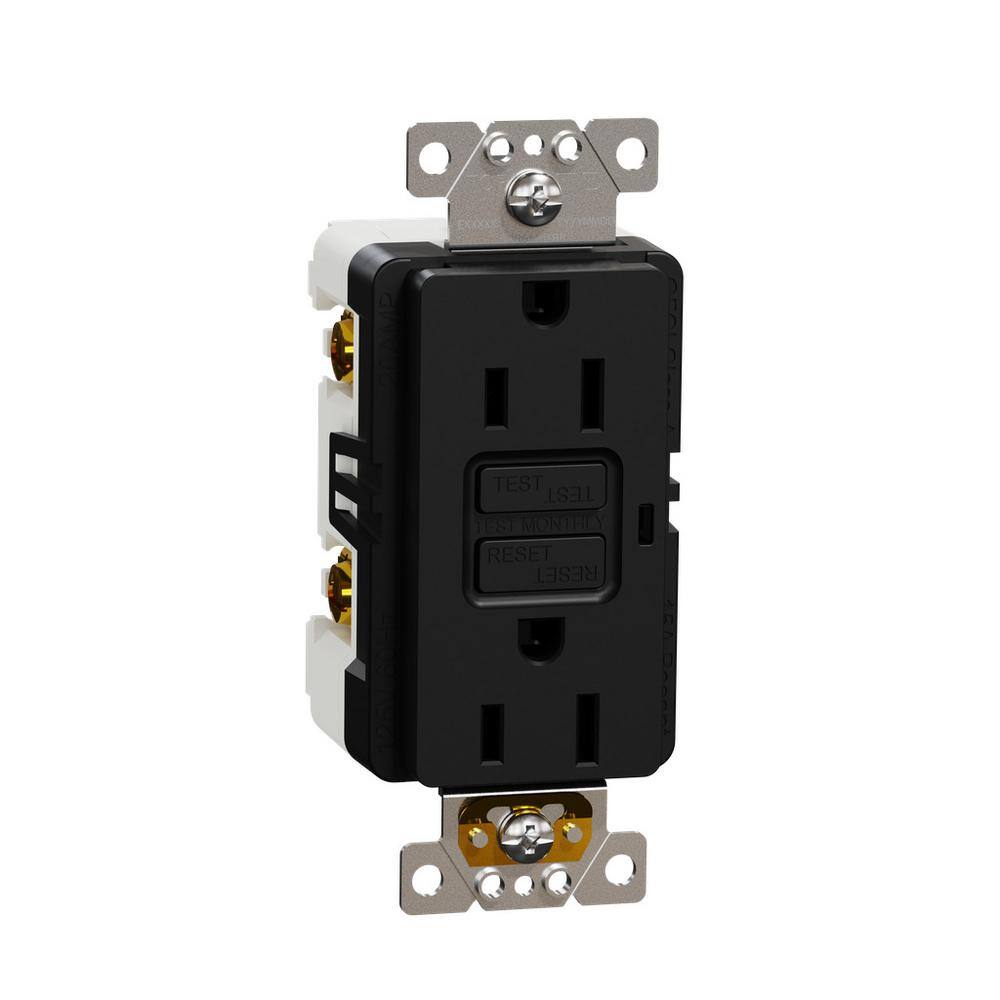 Square D X Series 15 Amp 125-Volt Tamper Resistant Indoor GFCI Duplex ...