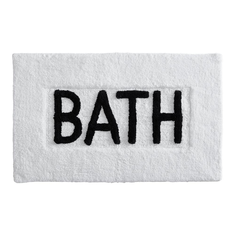 Jean Pierre Cotton Bath 21 in. x 34 in. White Bath Rug YMB018753 - The ...