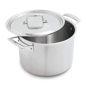 8-qt. Stock Pot Stainless Steel with Glass Latch Lid CC-5001 - The Home ...