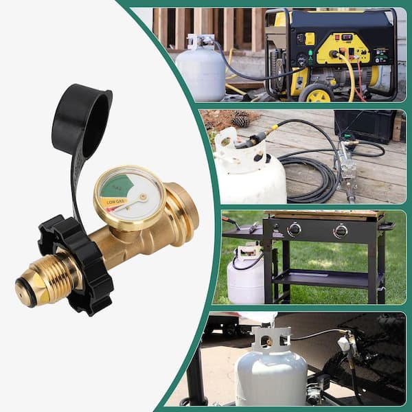 Lukvuzo Universal Propane Tank Gauge Adapter for 100 lb & 20 lb Tanks ...