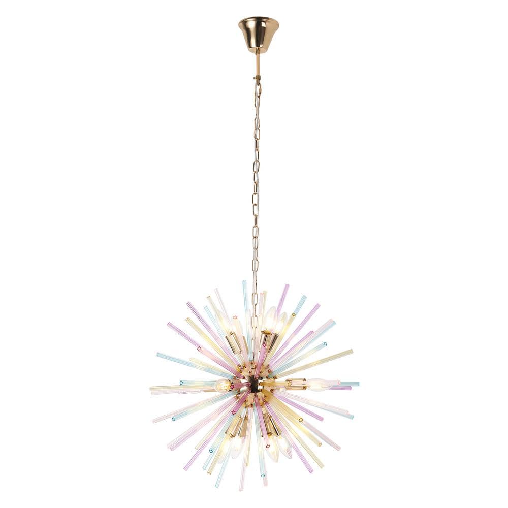 Rennnsan Evelyn 12-Light Colorful Dimmable Sputnik Sphere Pendant Light ...