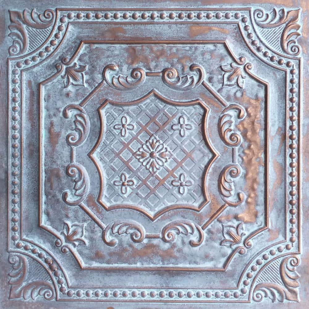 FROM PLAIN TO BEAUTIFUL IN HOURS Elizabethan Shield Weathered Copper 2 ...