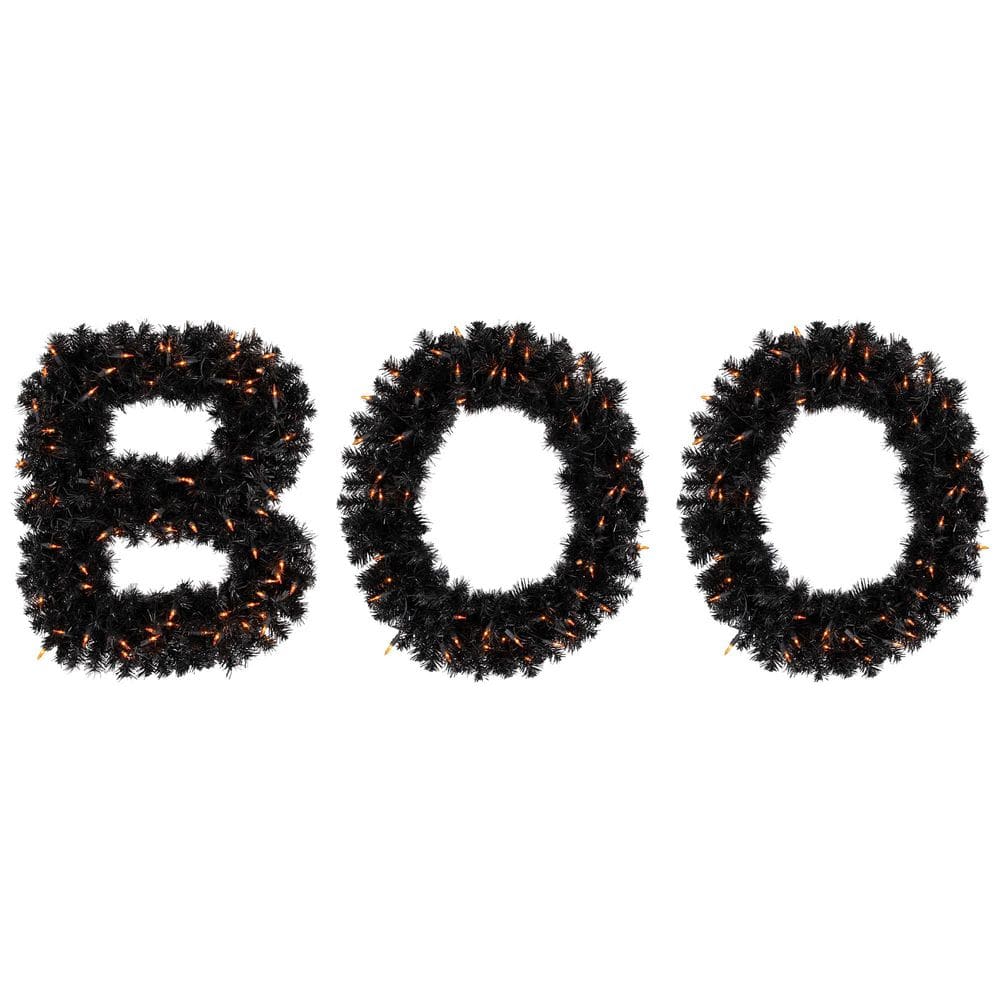 Northlight 18 in. Lighted Letter BOO Outdoor Halloween Yard Stake Sign ...
