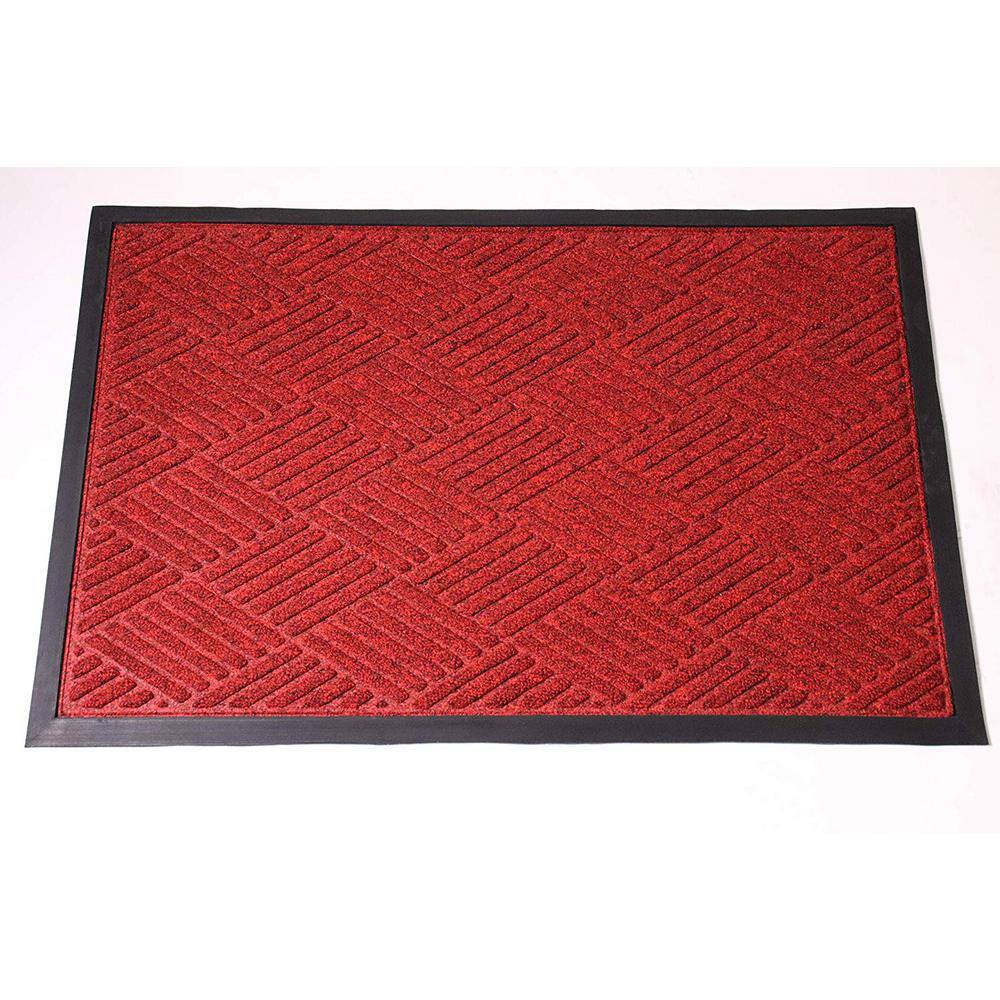 Rhino Mats - OPUS Red 24 in. x 36 in. Rubber Non-Slip Indoor Outdoor ...