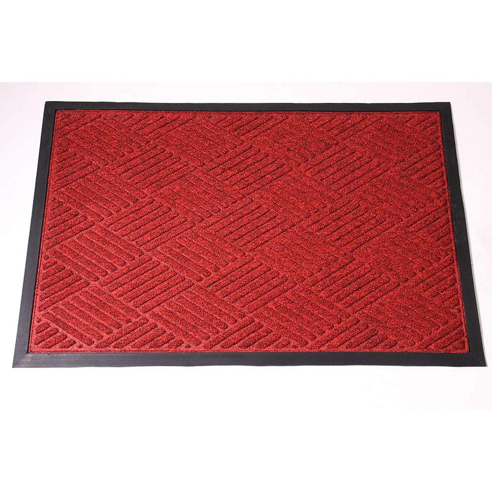 Rhino Mats - OPUS Red 48 in. x 72 in. Rubber Non-Slip Indoor Outdooor ...