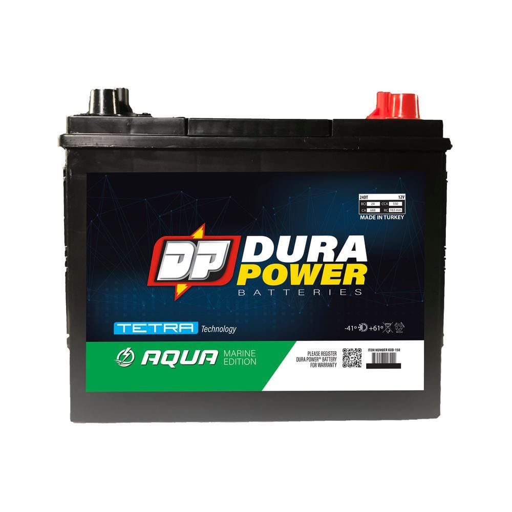 Dura Power DP(Aqua) 24DT/Marine Battery KUB-151 - The Home Depot
