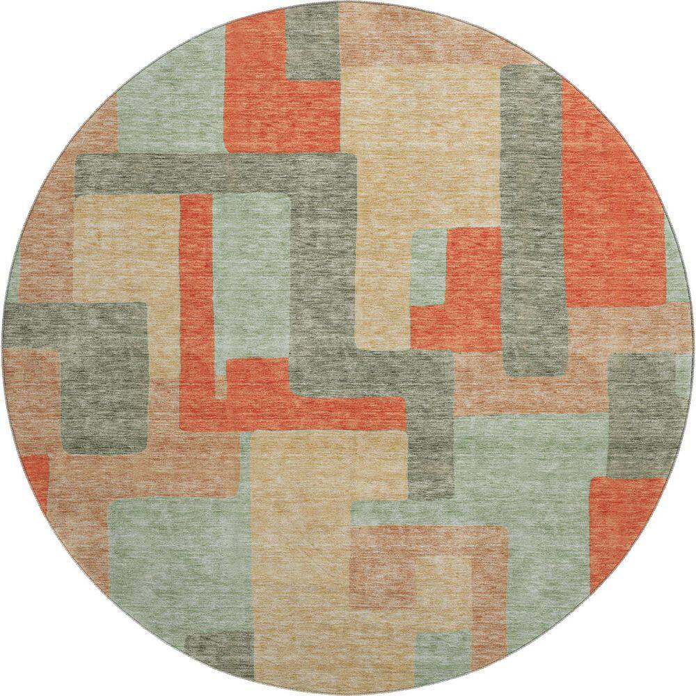 Addison Rugs Mayfield Premium Machine Washable Abstract AMF955 Sage 8 ...