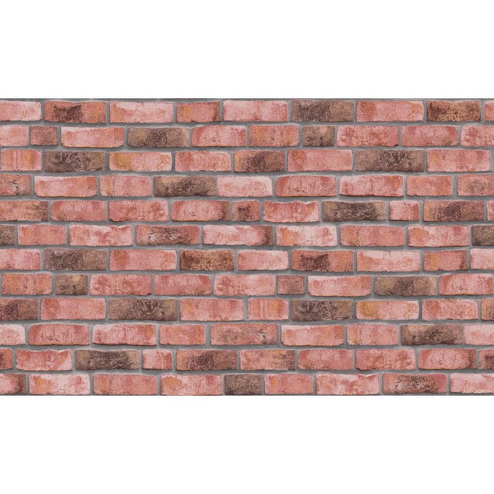 Bricks and More Collection Red Brick Weathered Effect Matte Finish ...