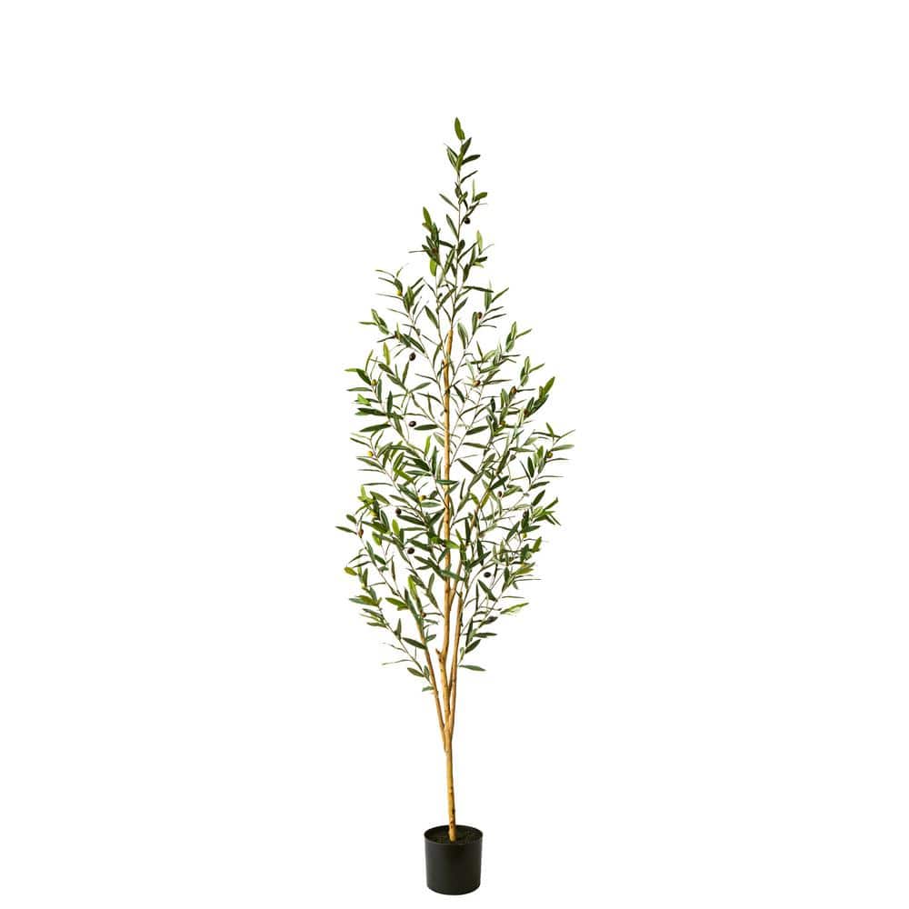 Reviews for FOREVER LEAF 72 in. Faux Olive Artificial Tree in Black Pot ...