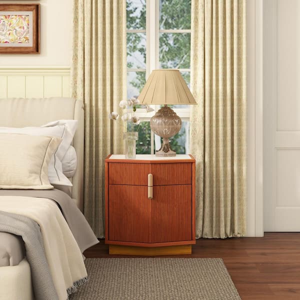 CHRISTOPHER KNIGHT HOME Kaveren Modern Dark Brown 2-Drawers 22 in. W ...