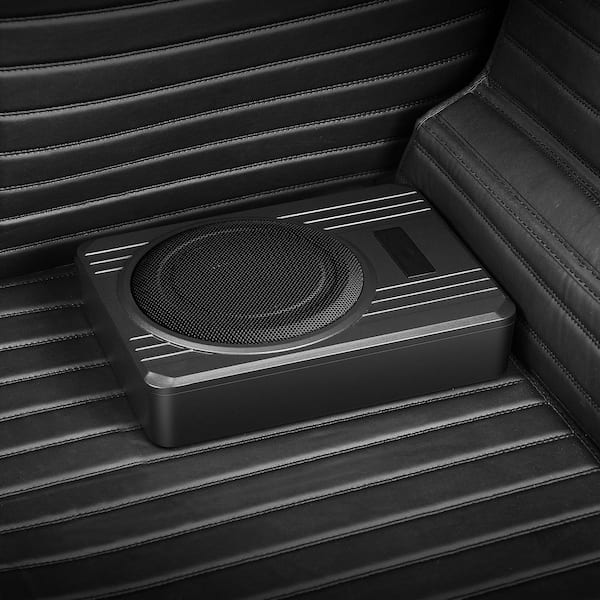 SVOPES 8 in. 400-Watt Under Seat Car Subwoofer Slim Powered Sub, Built ...