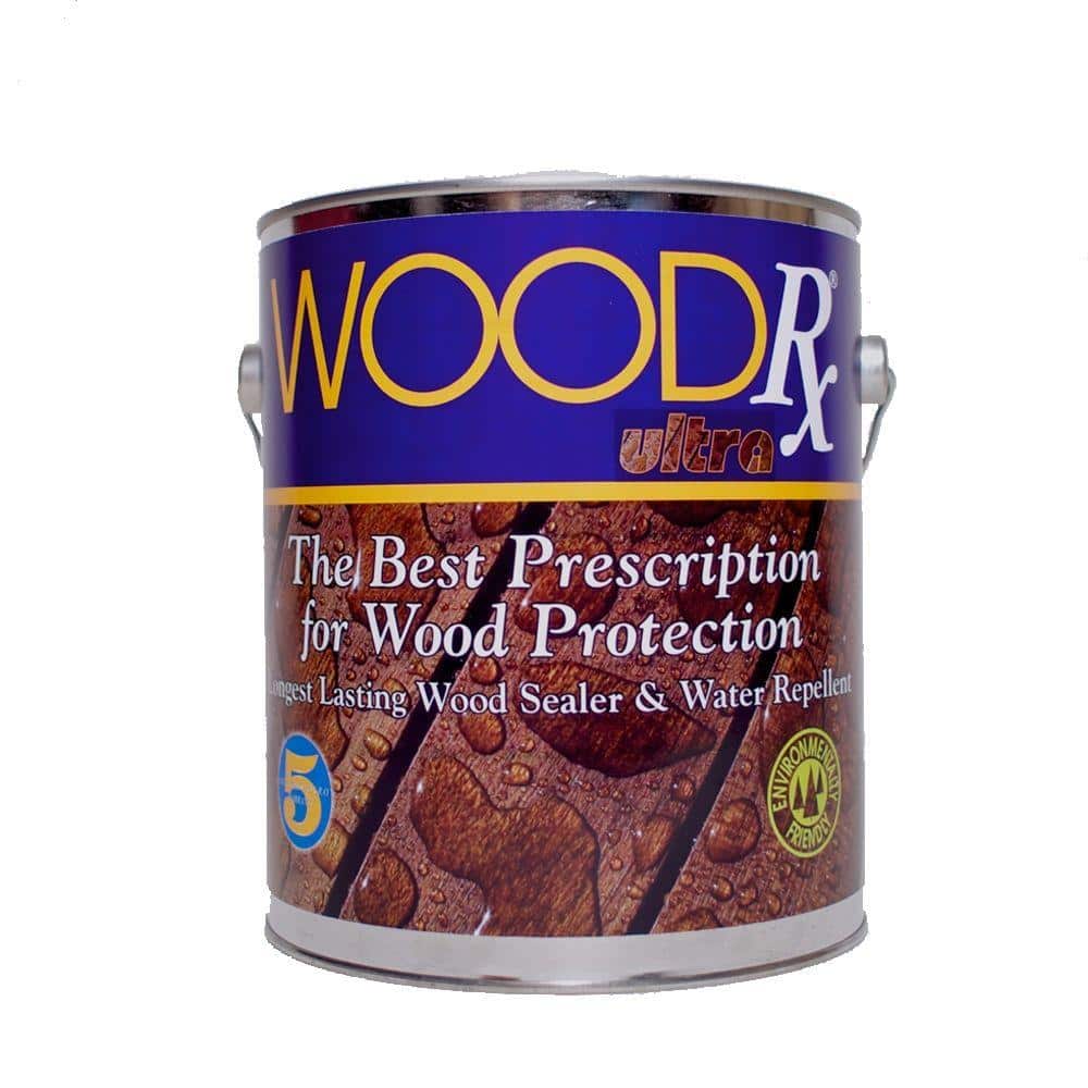 WoodRx 1 gal. Ultra Natural Transparent Wood Exterior Stain and Sealer ...