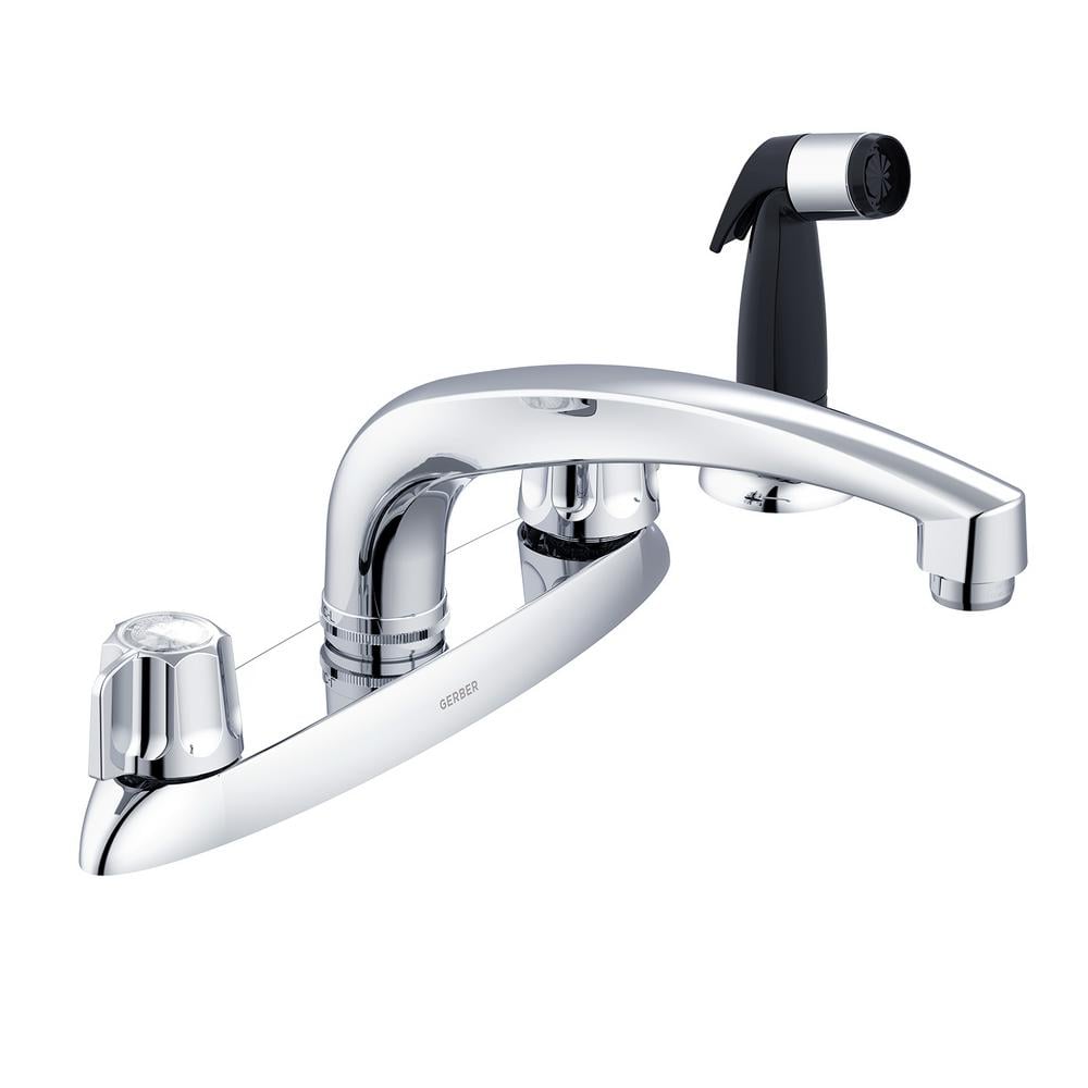 Gerber Gerber Classics 2-Handle Deck Mount Standard Kitchen Faucet with ...