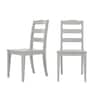 StyleWell Moss Green Wood Dining Chair with Ladder Back (Set of 2 ...