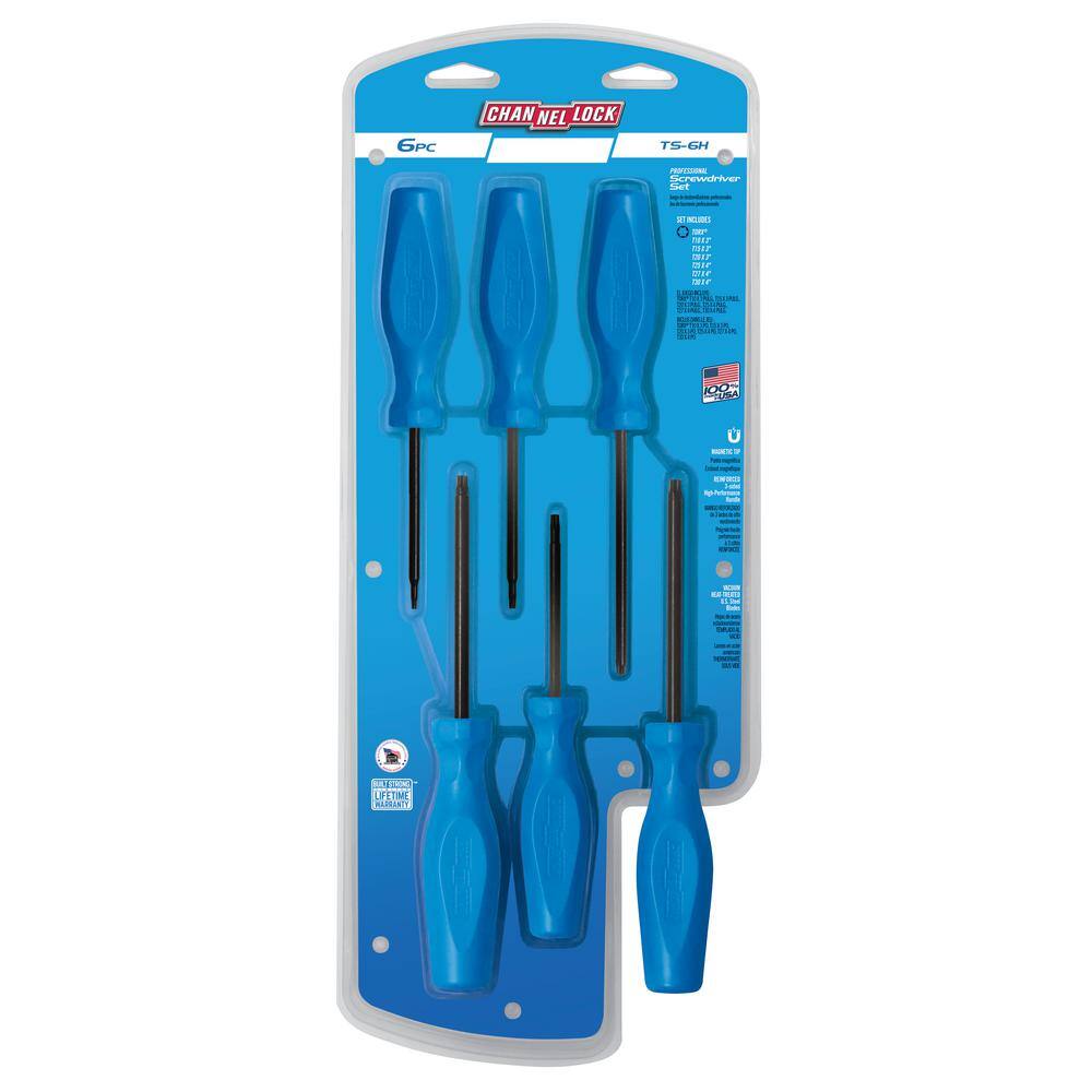 Channellock Standard Screwdriver Set (6-Pieces) SD-6H - The Home Depot
