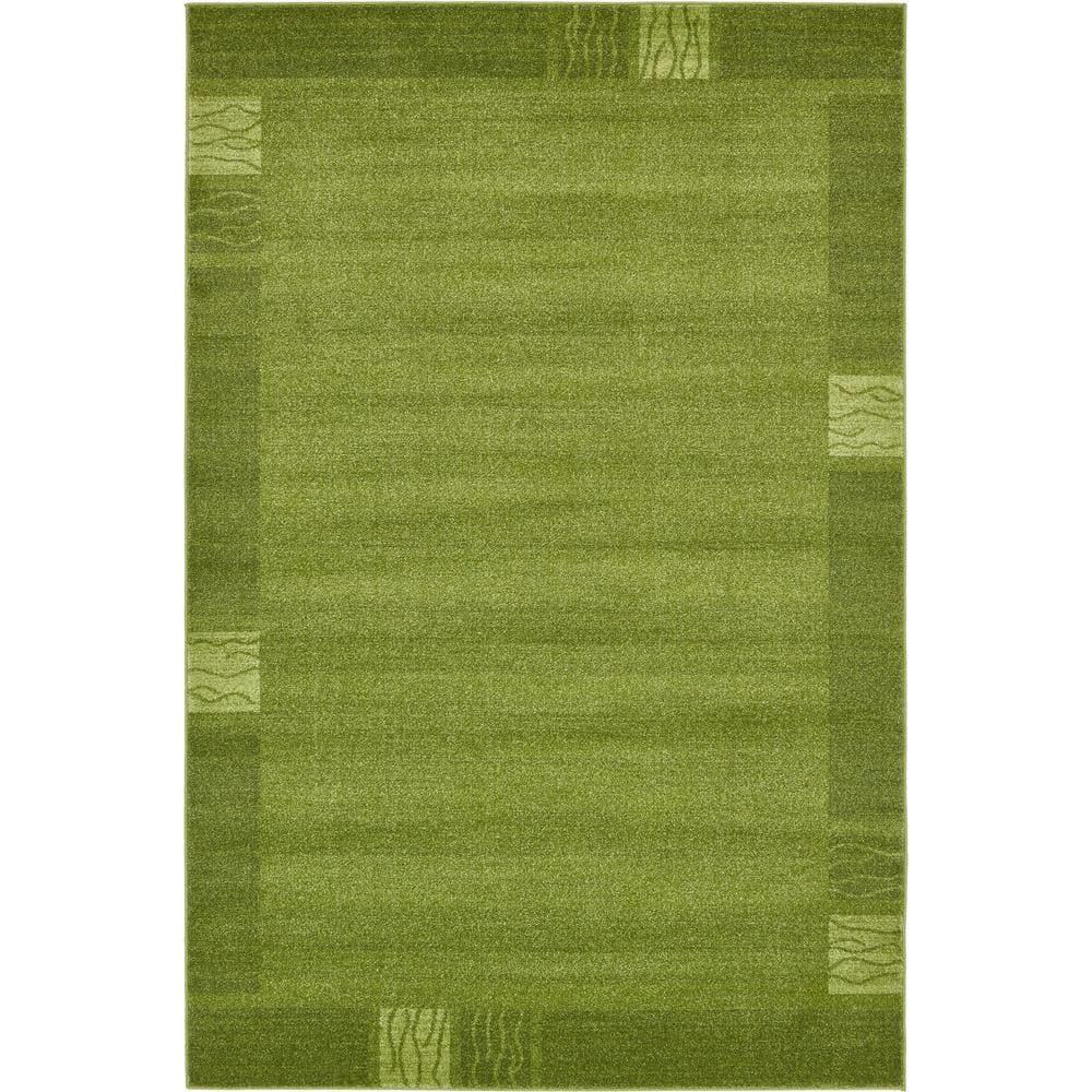 Unique Loom Del Mar Sarah Green 6' 0 x 9' 0 Area Rug 3133770 - The Home ...